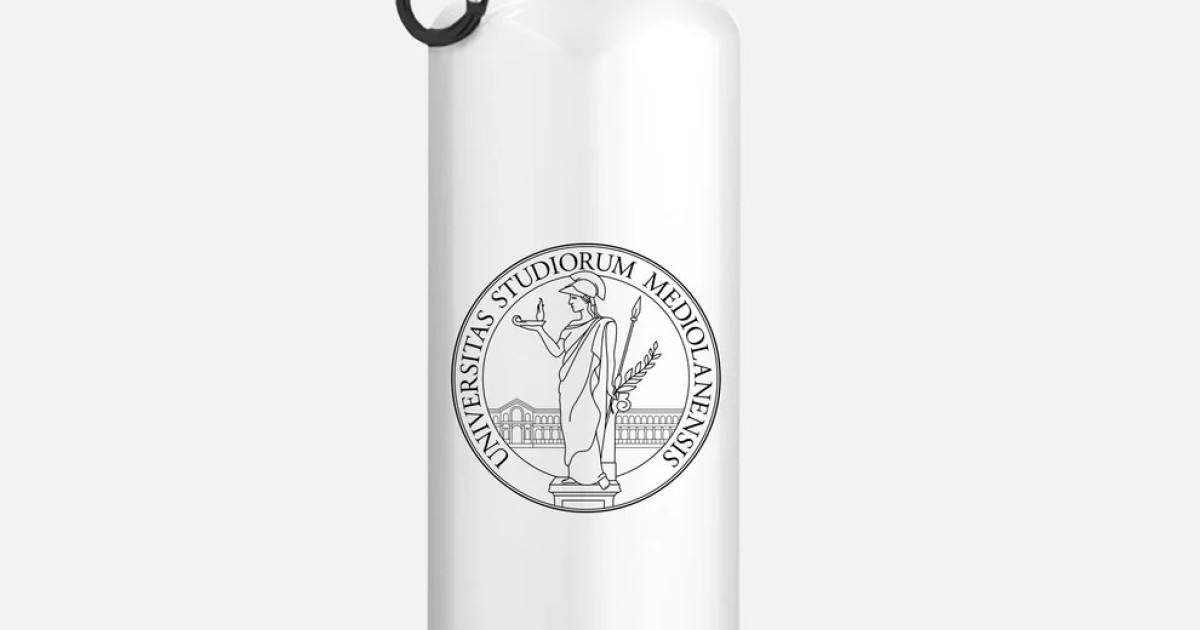 Borraccia Bianca Alluminio 700ml | Personalizzata con Logo Unimi